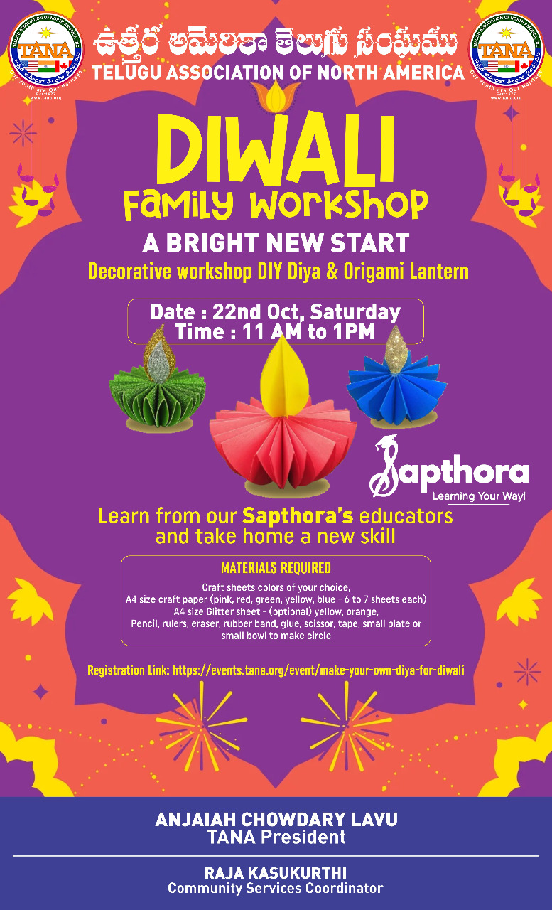 Make Your Own Diya for Diwali - TANA Events